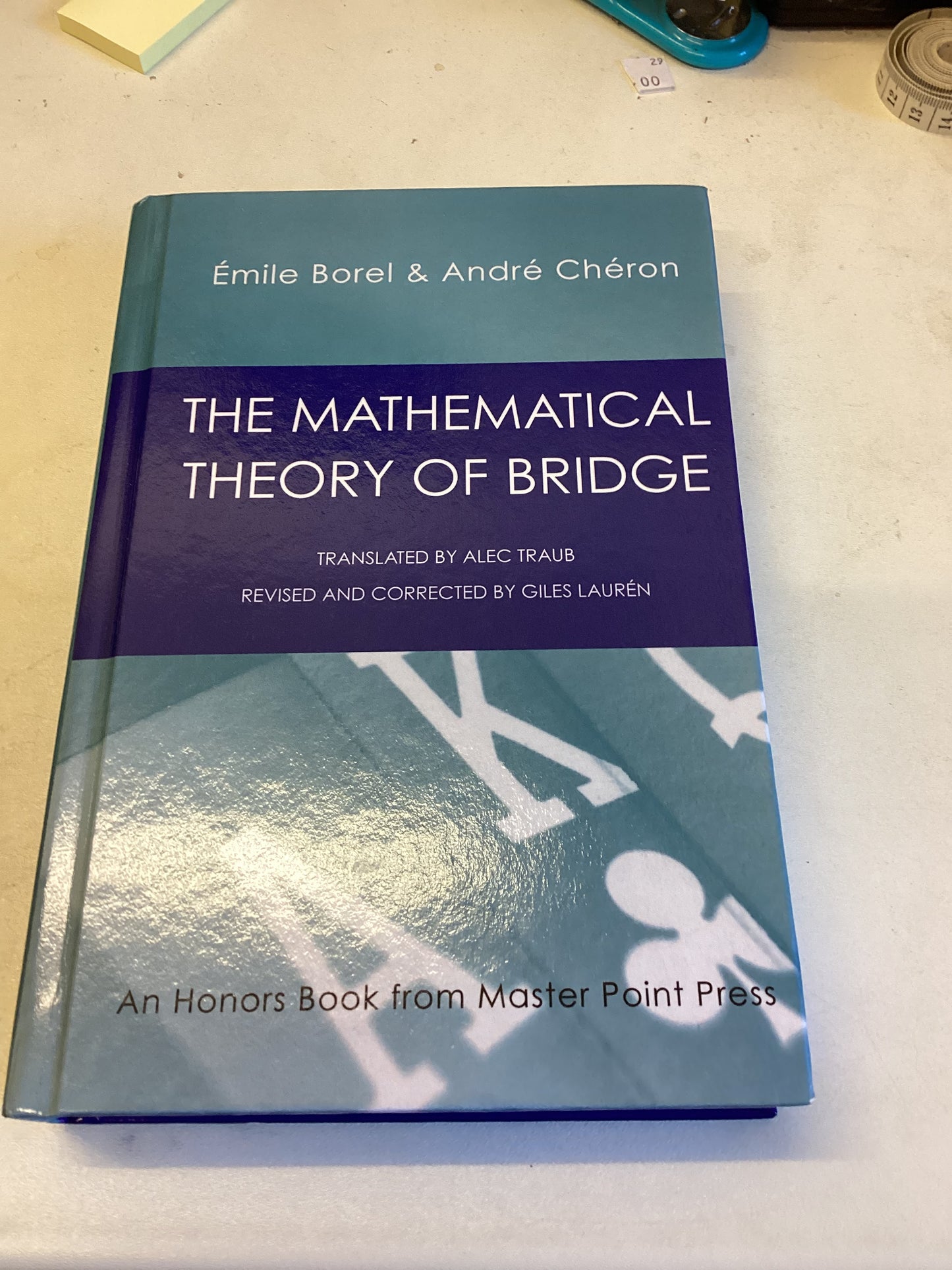 The Mathematical Theory of Bridge Emile Borel & Andre Cheron – Shop for ...