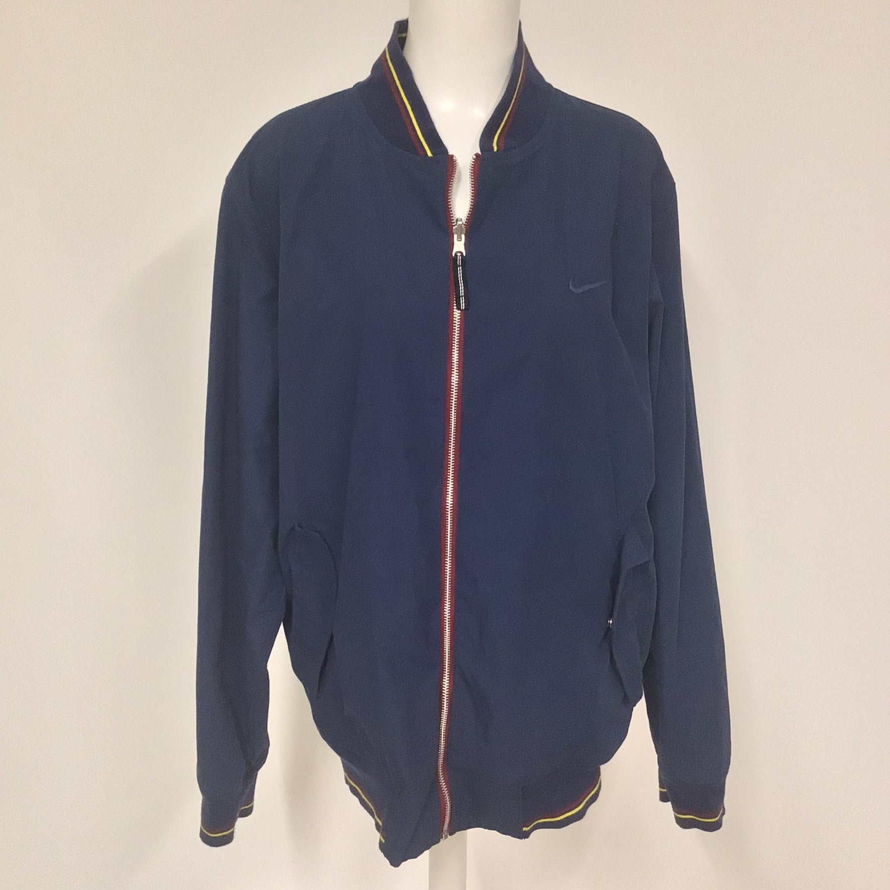 Nike FCB Barcelona Blue & Red Reversible Football Bomber Jacket Size X ...